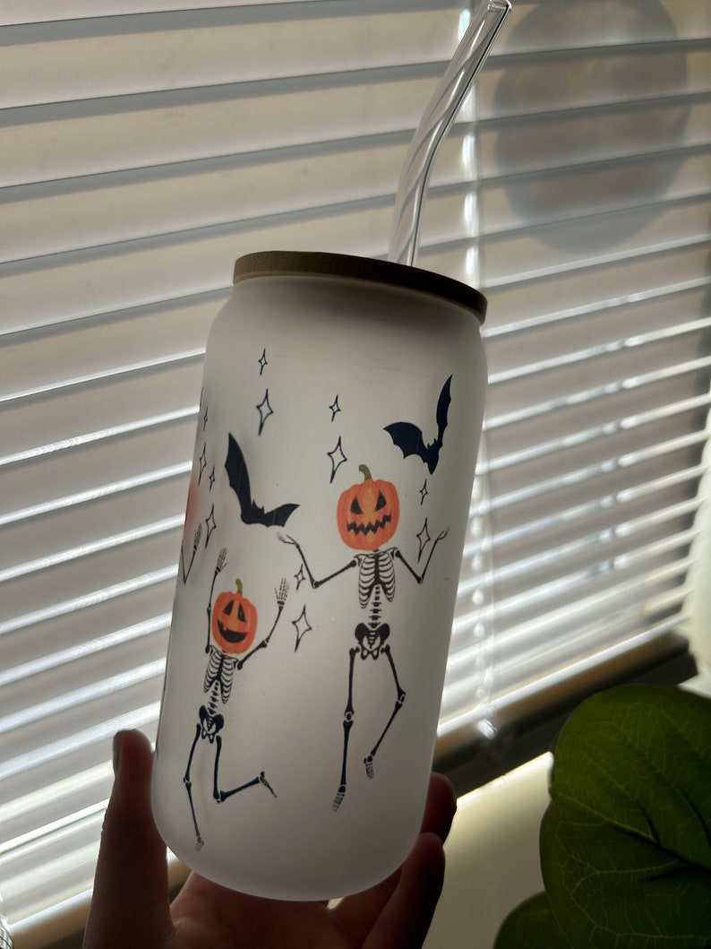 Dancing Skeleton Glass Libby Cup - Etsy
