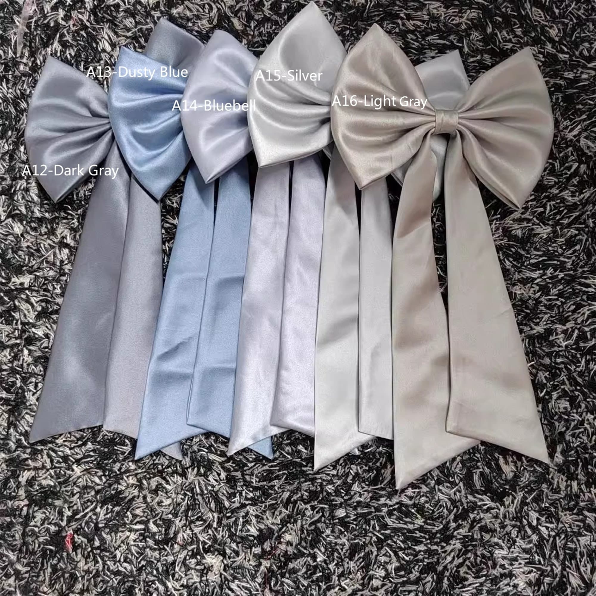 31 Colors Pink Blue White Satin Bow Taffeta Bow Wedding Dress Bow ...