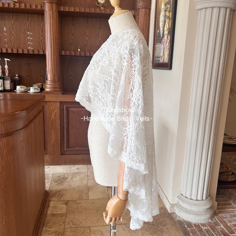 Soft Lace Bridal Cape, Short Long Cape Train,beach Wedding Shoulder ...