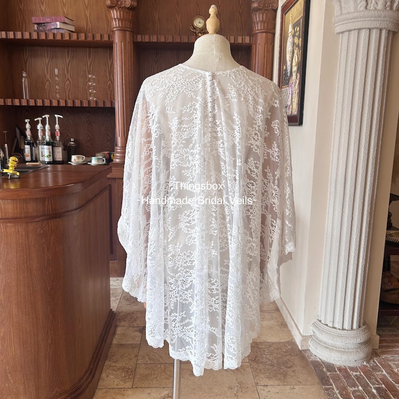 Soft Lace Bridal Cape, Short Long Cape Train,beach Wedding Shoulder ...