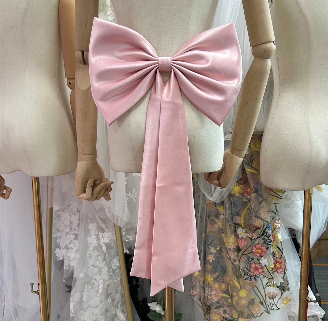 31 Colors Pink Blue White Satin Bow Taffeta Bow Wedding Dress Bow ...