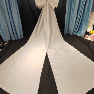 Exquisite High-end Satin Bow Train Cathedral Bow Train 118" Wedding ...