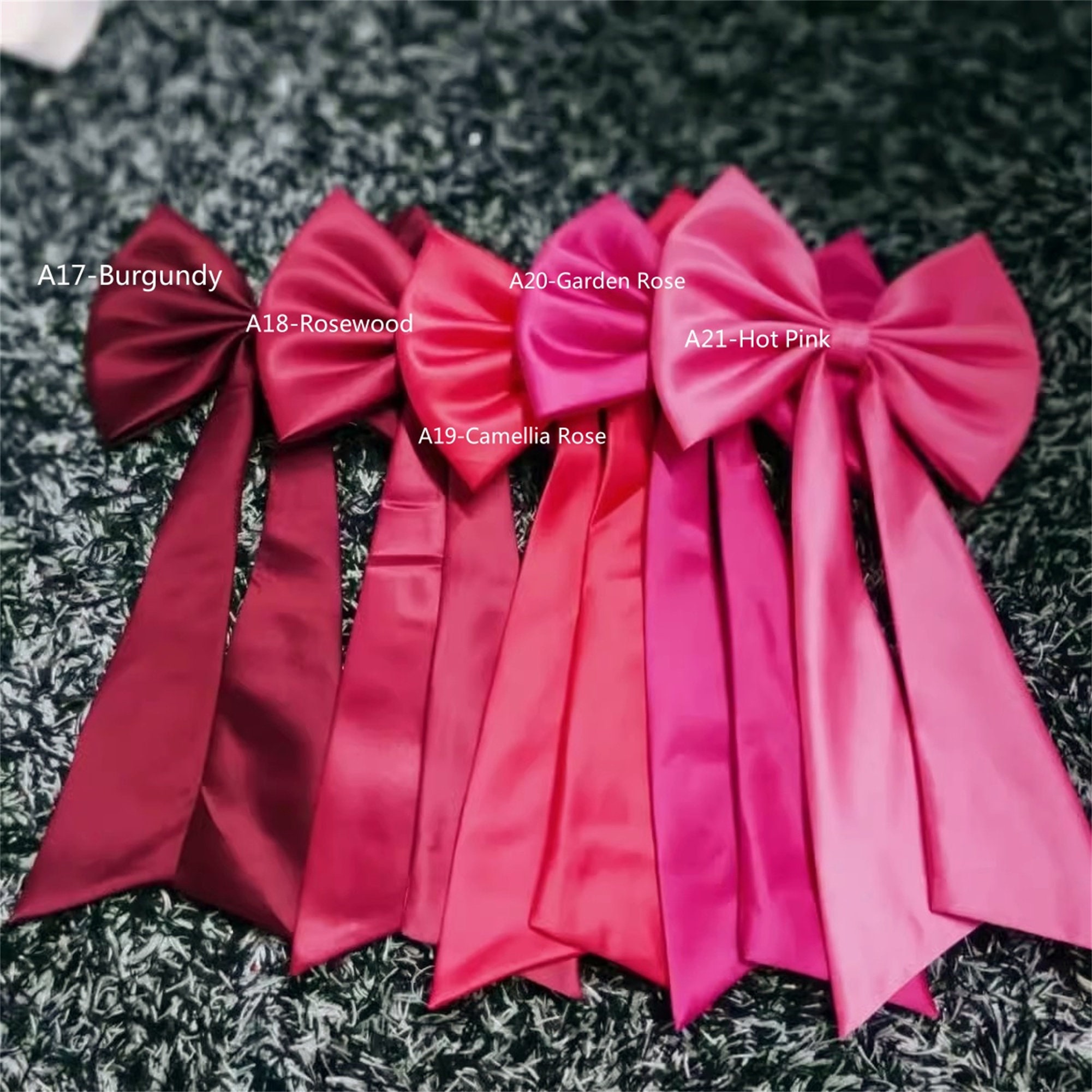 31 Colors Pink Blue White Satin Bow Taffeta Bow Wedding Dress Bow ...