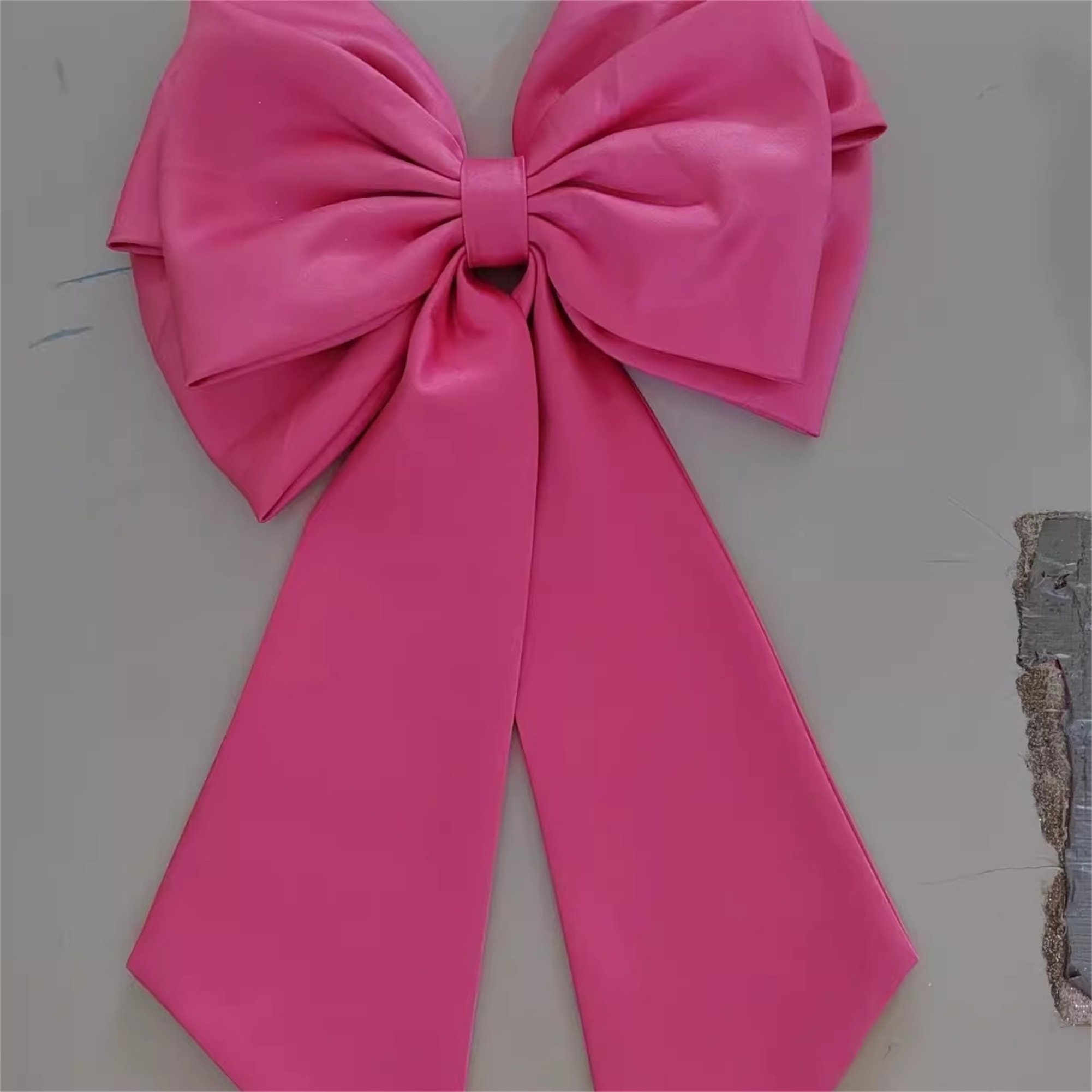 Double Bow Pink Satin Bow Blue Taffeta Bow Wedding Dress Bow Detachable ...