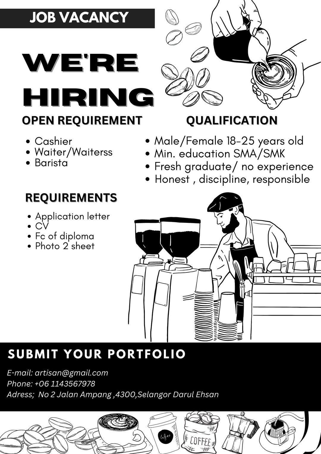 Hiring Sign Template - Etsy