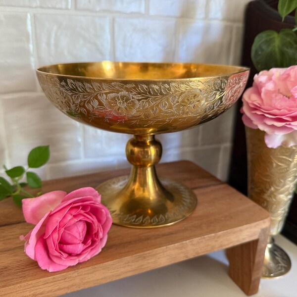 Brass Centerpiece - Etsy