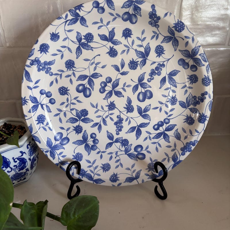 Vintage Blueberry Dishes - Etsy