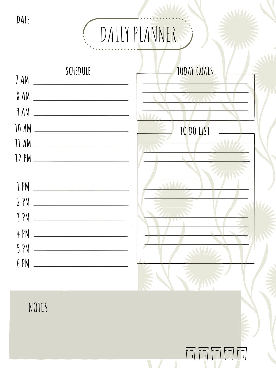 Daily Schedule Template - Etsy UK