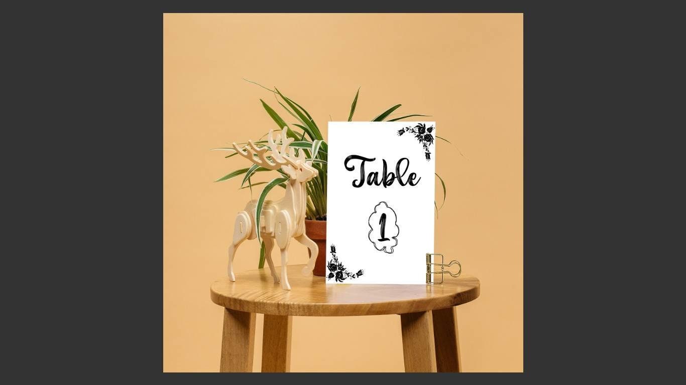 Printable Digital Table Numbers,wooow From 1 to 50 - Etsy