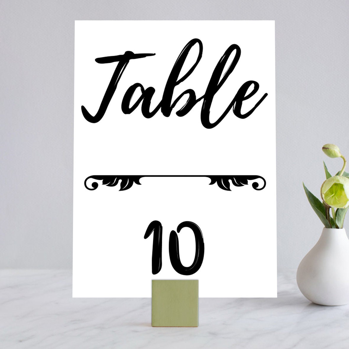 Printable Digital Table Numbers , Download and Print Yourself,recent 1 ...