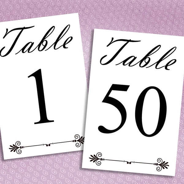 Printables Table Numbers - Etsy