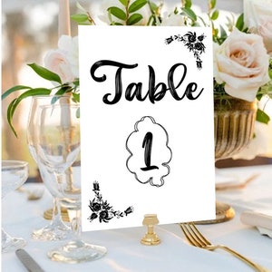 Printable Digital Table Numbers,wooow From 1 to 50 - Etsy