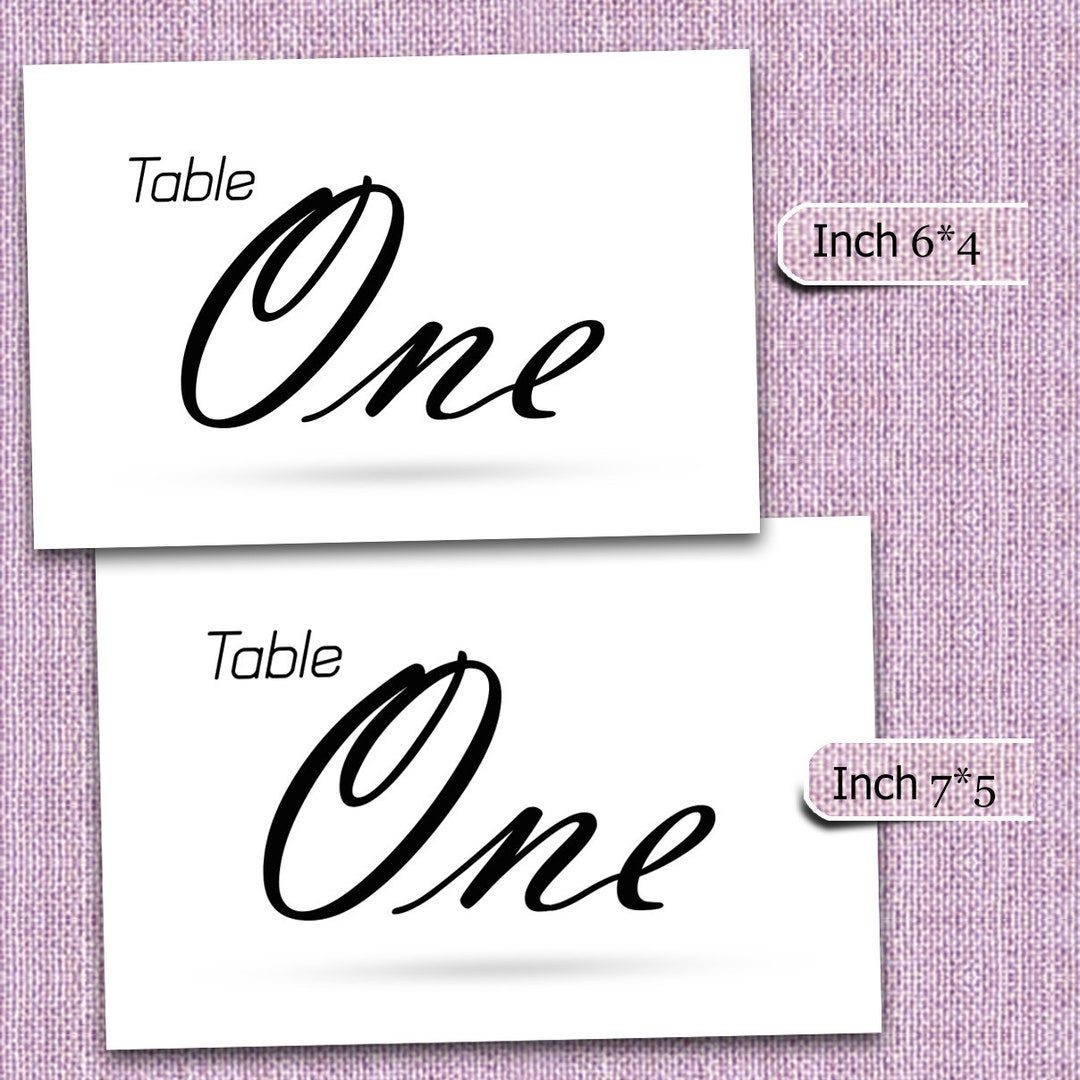 Printable Digital Table Numbers, Digital Download, Modern From 1 to 20 ...