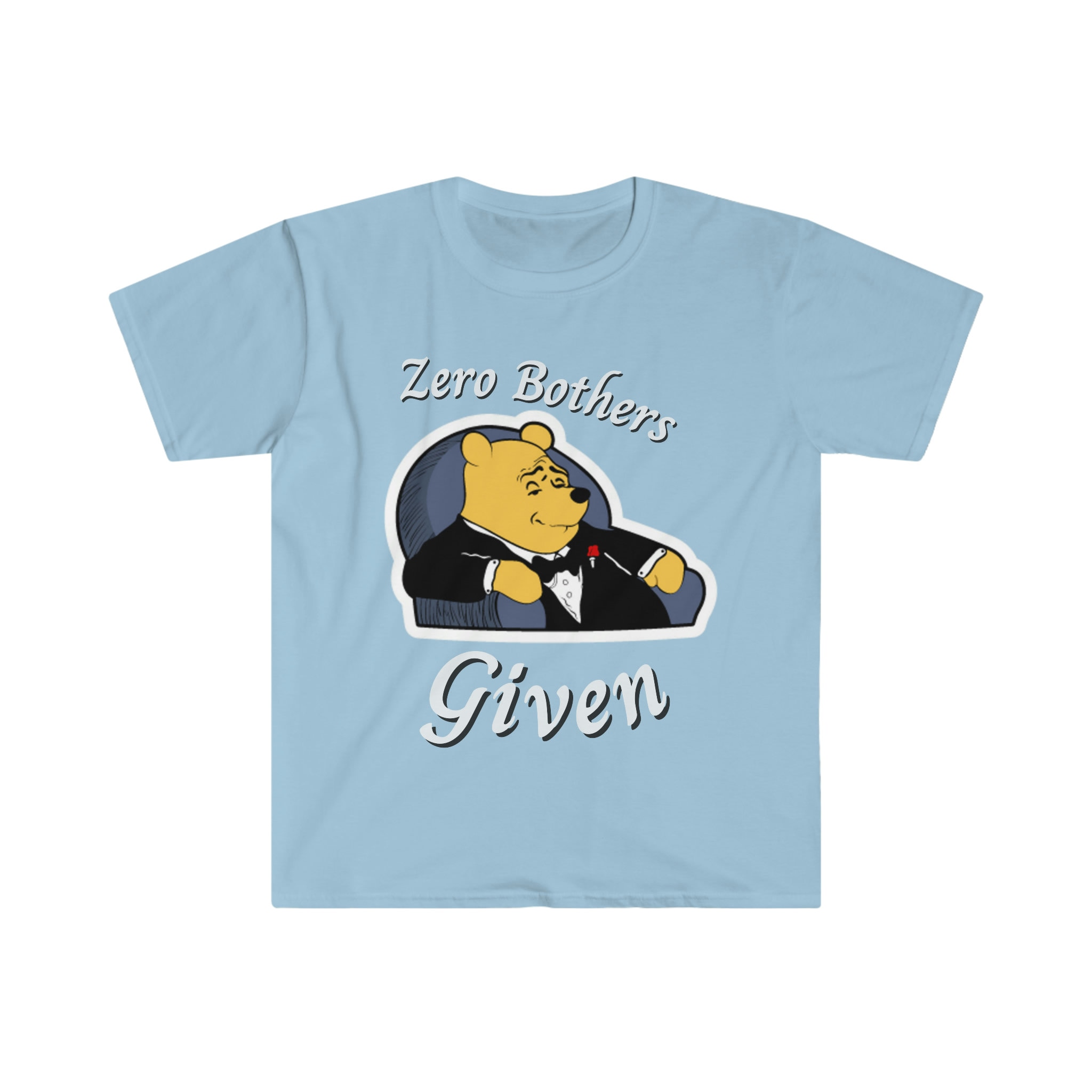 Winnie the Pooh Shirt, Zero Bothers Given Shirt, Funny Winnie the Pooh ...