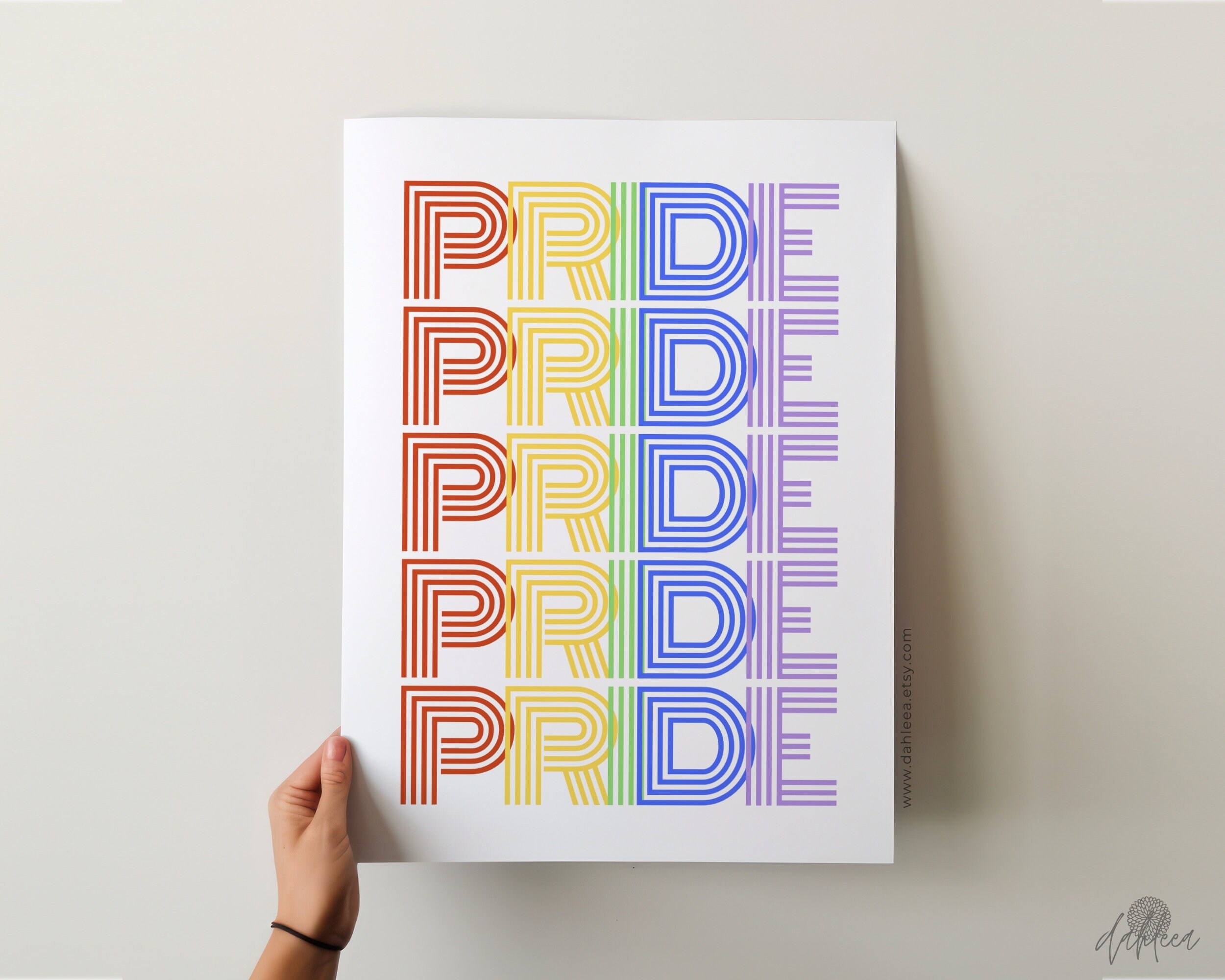 PRIDE /// LGBTQ Minimal Typography Printable, Wall Art, Quote Print ...