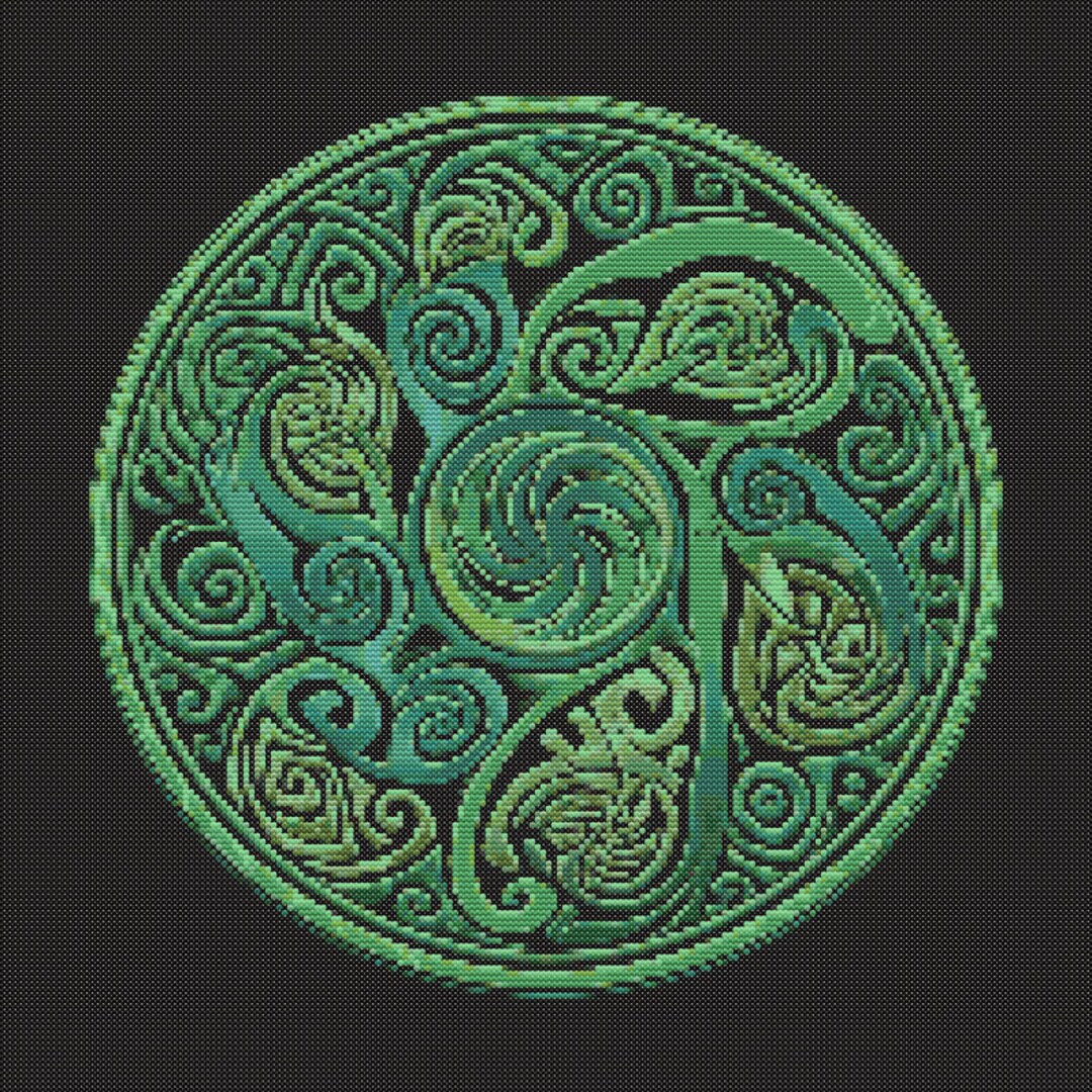 Abstract Celtic Design 1 Cross-stitch Pattern Digital Download - Etsy