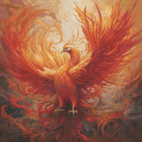 Phoenix Cross Stitch - Etsy