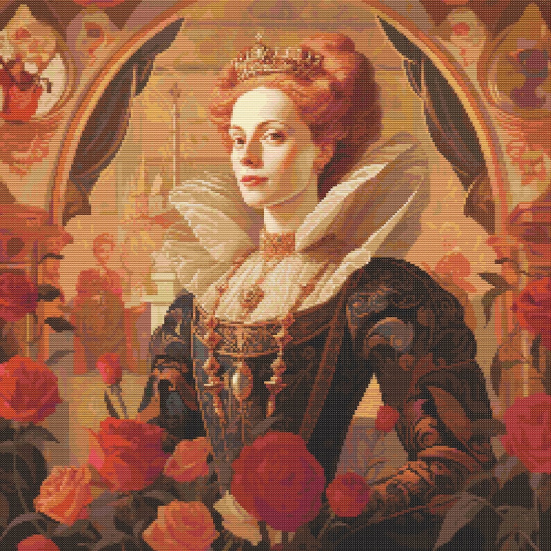 Queen Elizabeth I Portrait 2 Cross-stitch Pattern Digital Download - Etsy