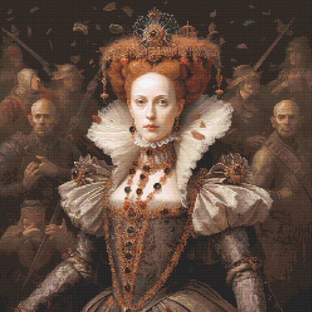 Queen Elizabeth I Portrait 3 Cross-stitch Pattern Digital Download - Etsy