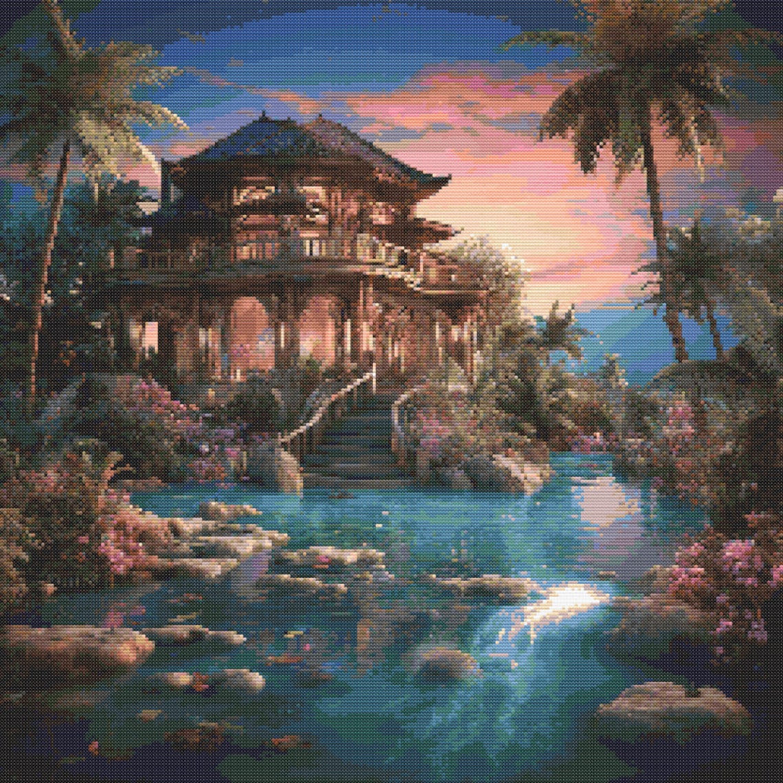 Mystical Oasis 5 Cross-stitch Pattern Digital Download - Etsy