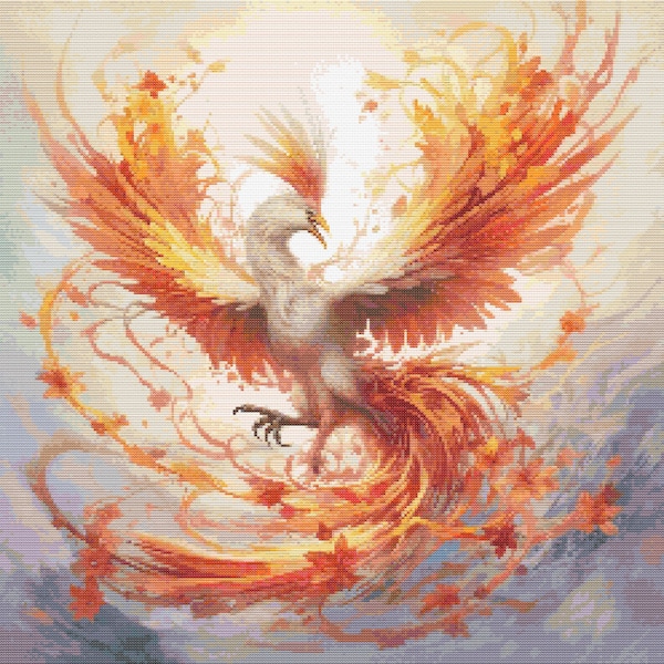 Phoenix Cross Stitch - Etsy