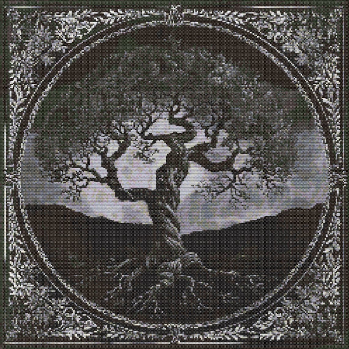 Gothic Tree of Life 9 Cross-stitch Pattern Digital Download - Etsy
