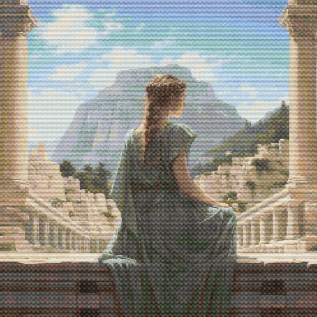 Oracle at Delphi Scene 7 Cross-stitch Pattern Digital Download - Etsy