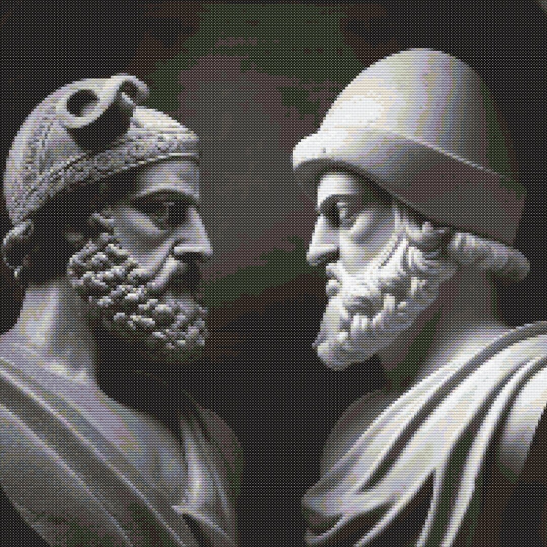 Plato Versus Aristotle Cross-stitch Pattern Digital Download - Etsy
