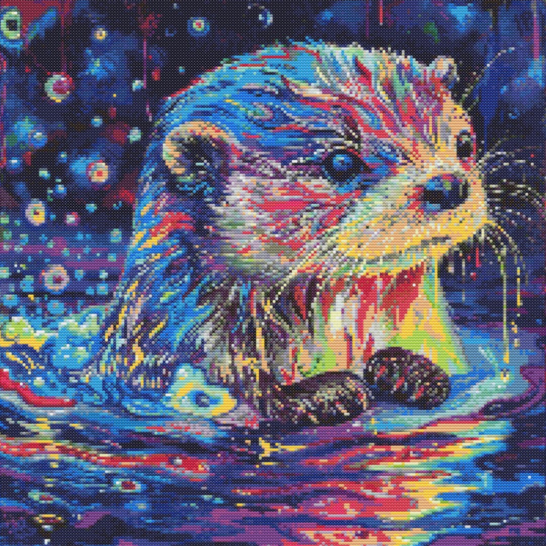 Rainbow Otter 5 Cross-stitch Pattern Digital Download - Etsy