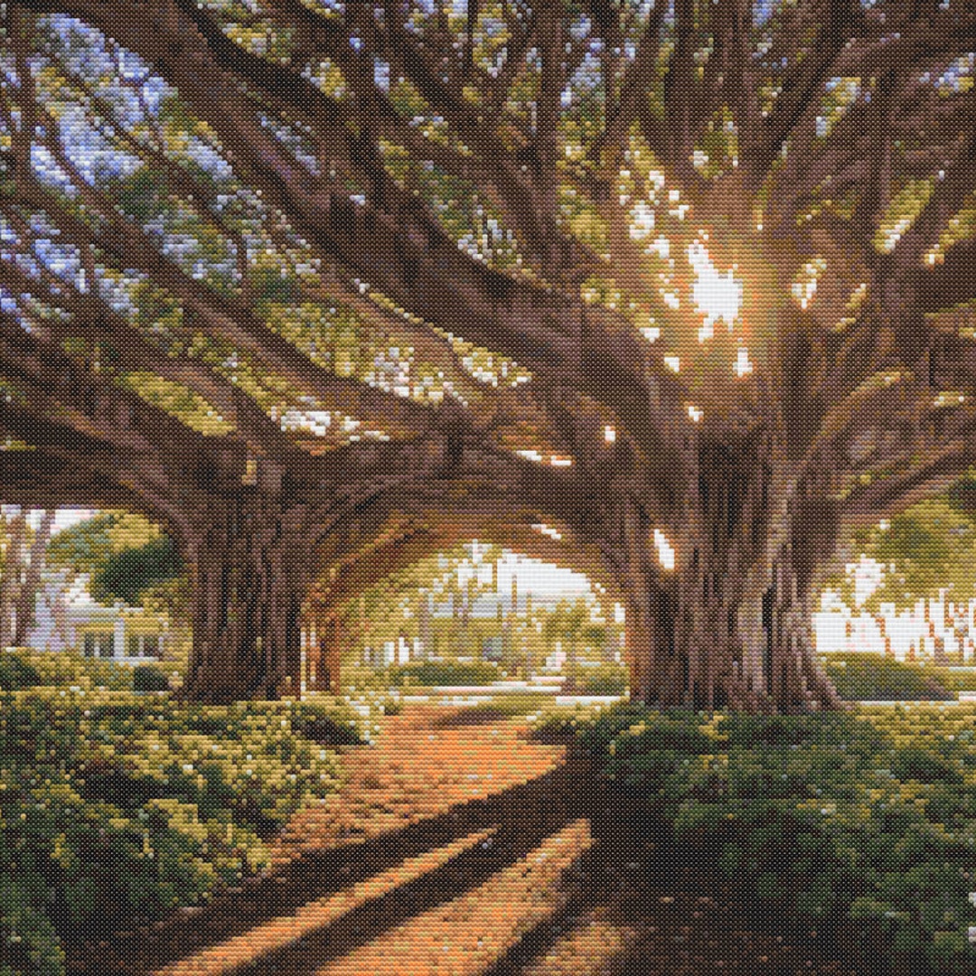 Lahaina Banyan Tree 2 Cross-stitch Pattern Digital Download - Etsy