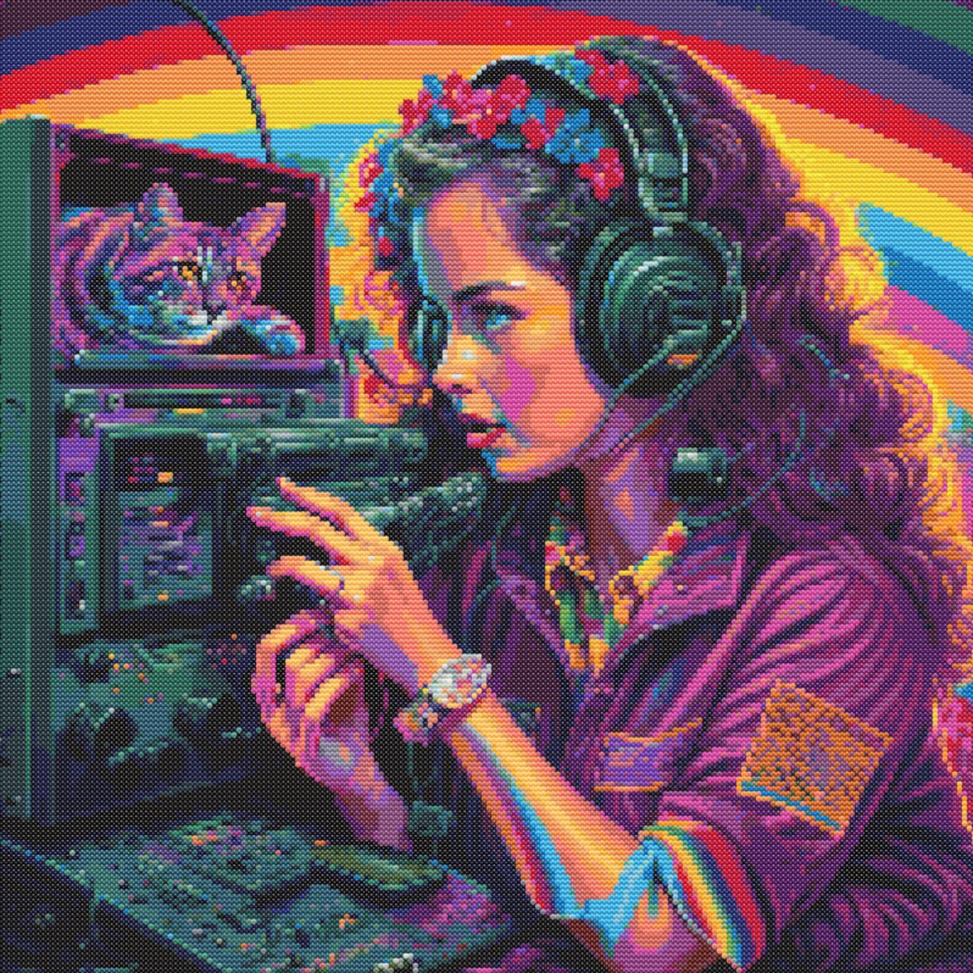 Radio Operator 1 Cross-stitch Pattern Digital Download - Etsy