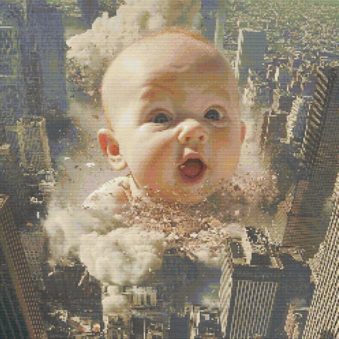 Giant Baby Destroys City 10 Cross-stitch Pattern Digital Download - Etsy