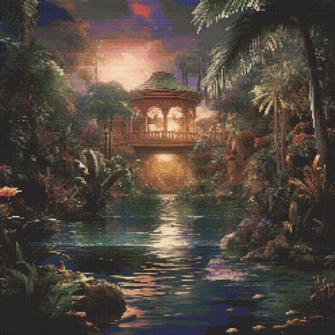Mystical Oasis 7 Cross-stitch Pattern Digital Download - Etsy
