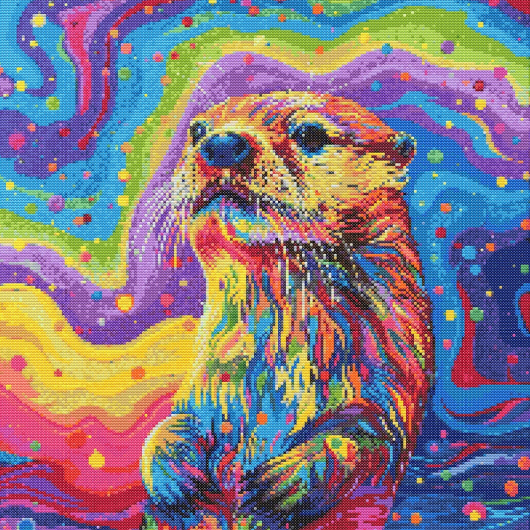 Rainbow Otter 11 Cross-stitch Pattern Digital Download - Etsy