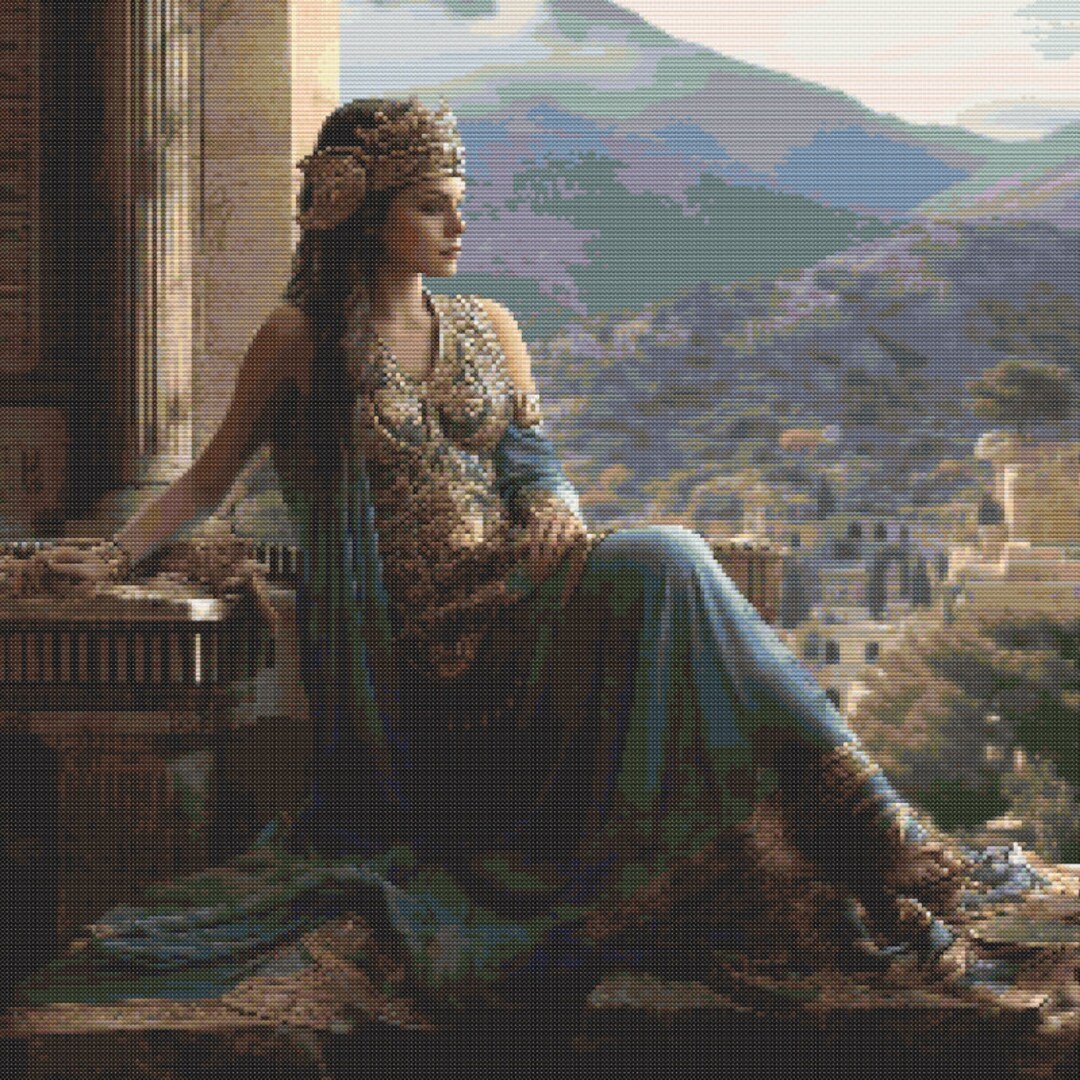Oracle at Delphi Scene 6 Cross-stitch Pattern Digital Download - Etsy
