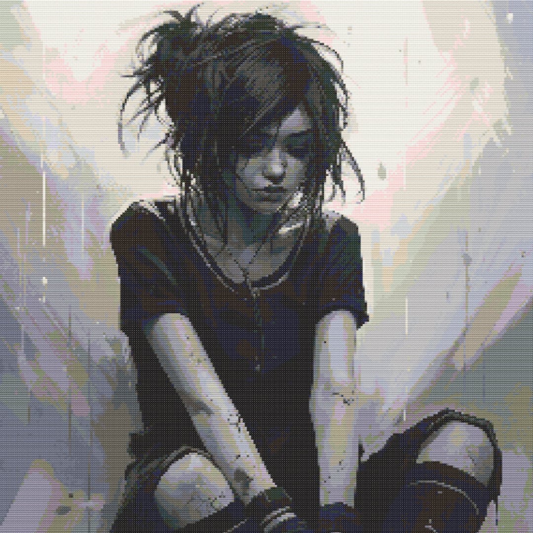 Emo Angst 1 Cross-stitch Pattern Digital Download - Etsy