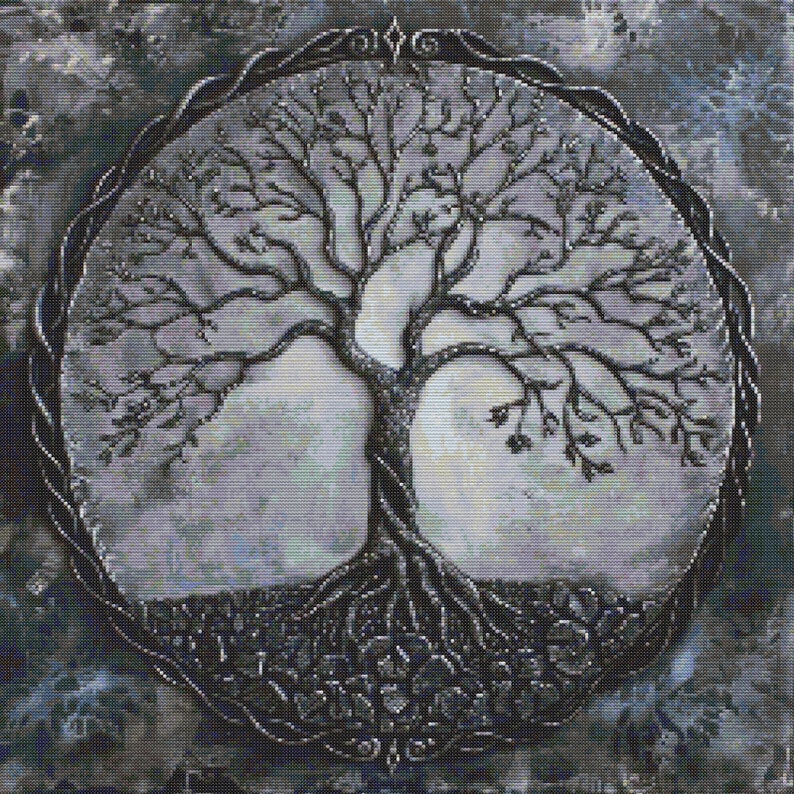 Gothic Tree of Life 8 Cross-stitch Pattern Digital Download - Etsy