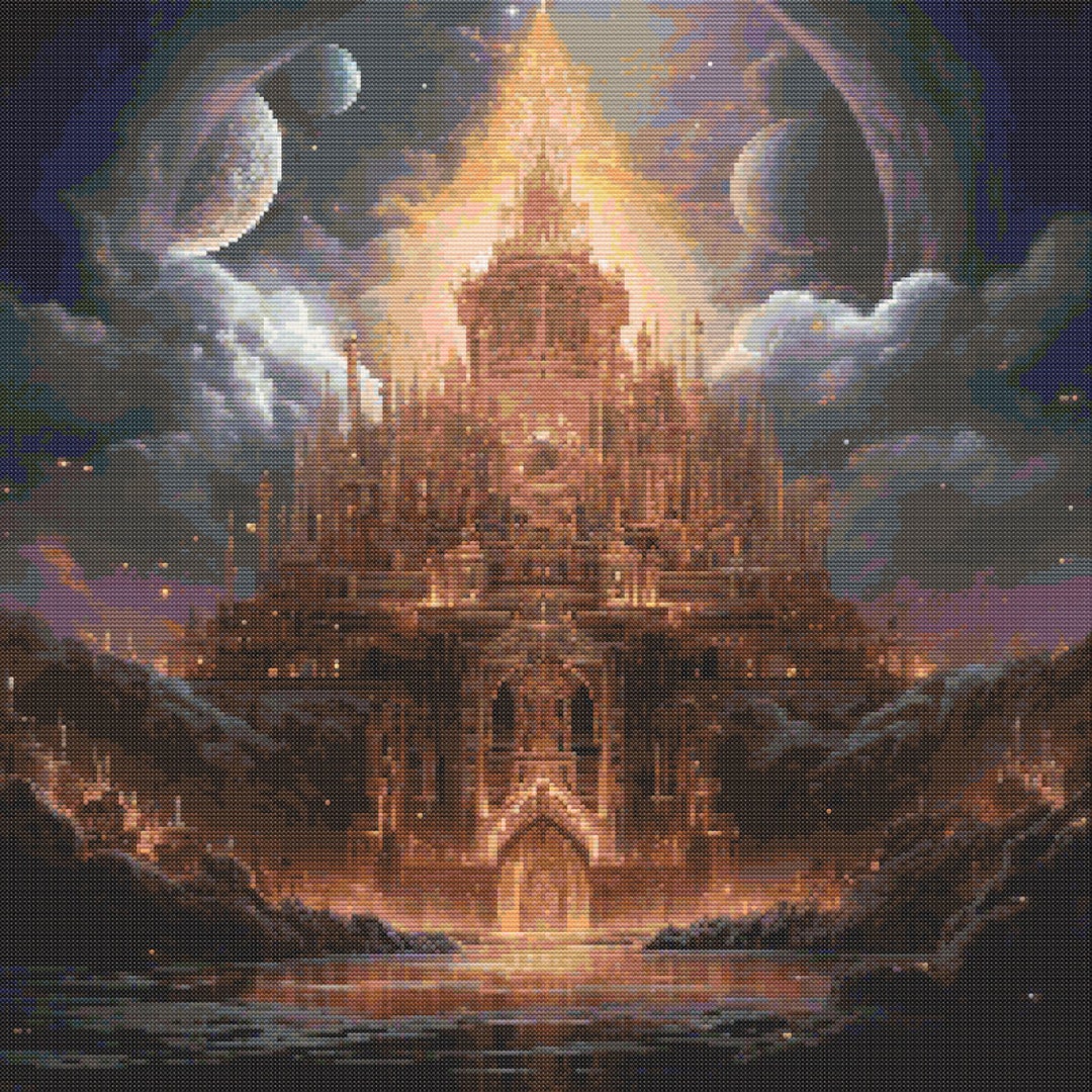 Celestial Temple 3 Cross-stitch Pattern Digital Download - Etsy