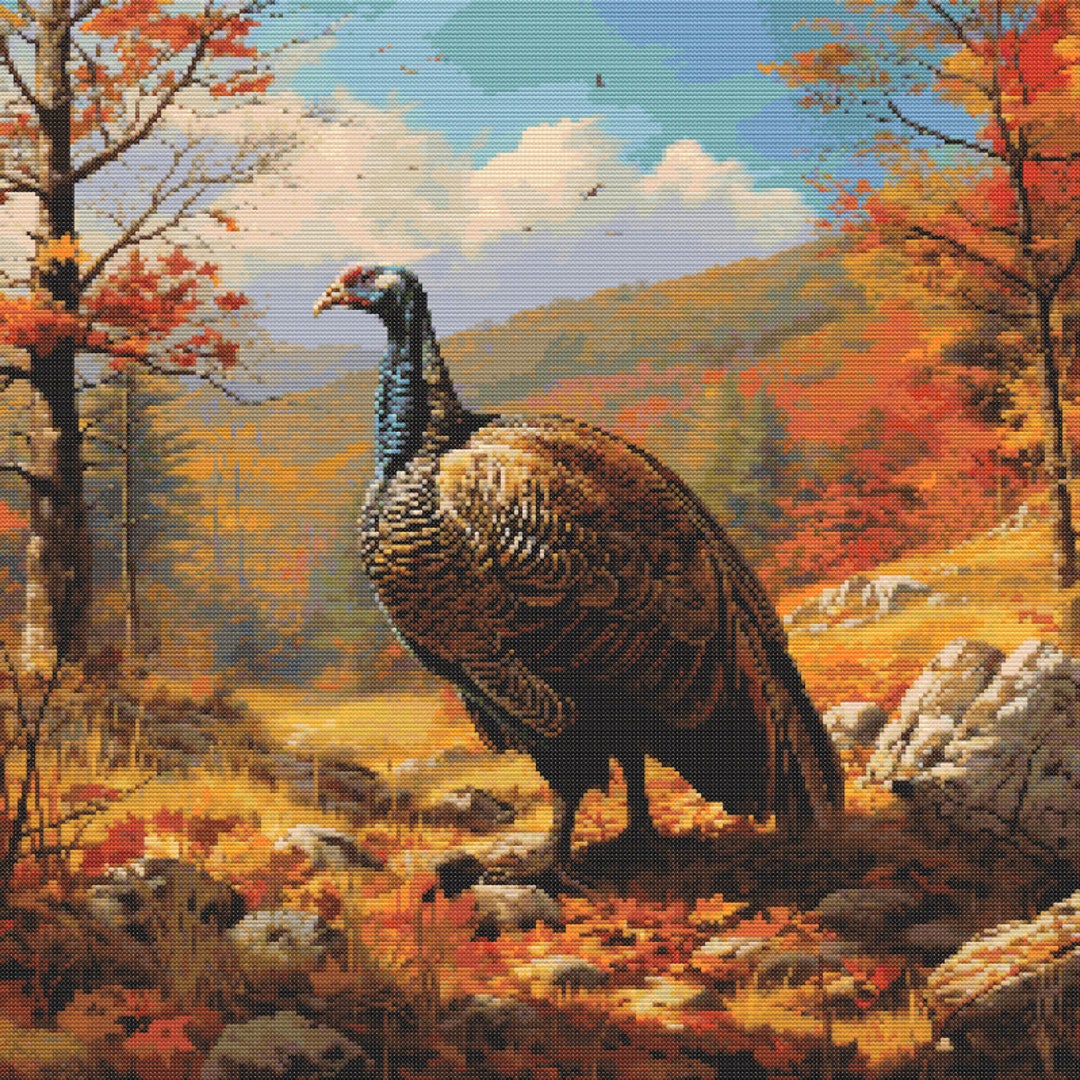 Autumn Turkey 1 Cross-stitch Pattern Digital Download - Etsy