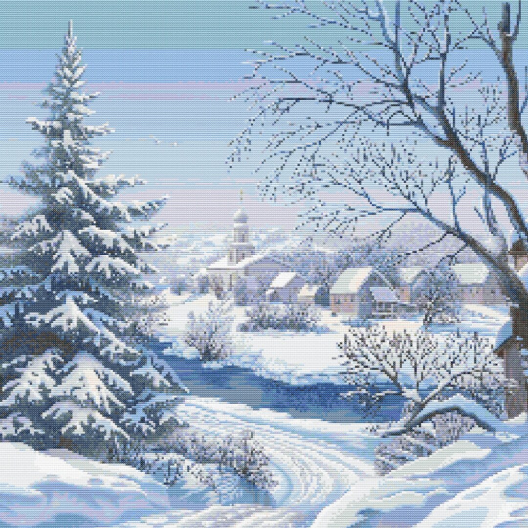 Siberian Winter Scene 5 Cross-stitch Pattern Digital Download - Etsy