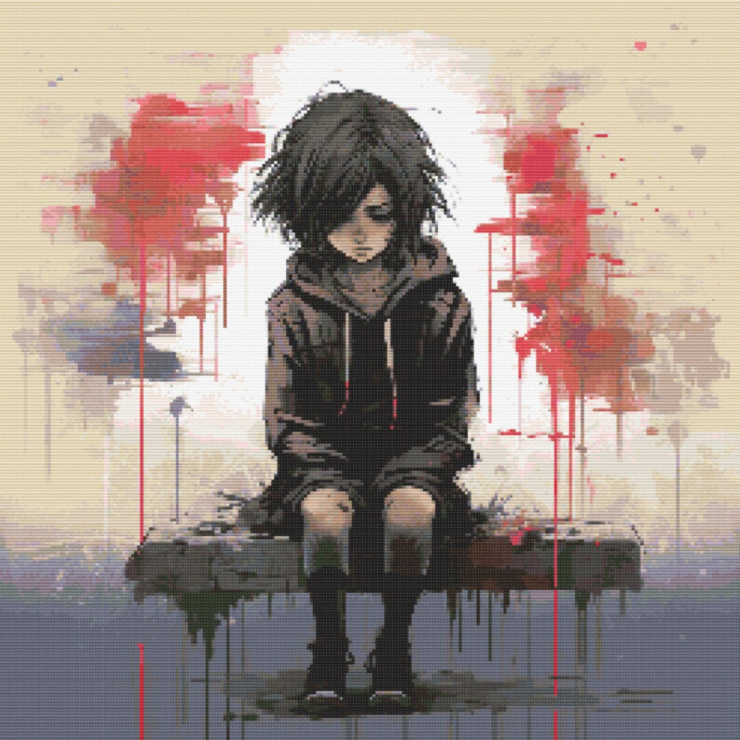 Emo Angst 3 Cross-stitch Pattern Digital Download - Etsy