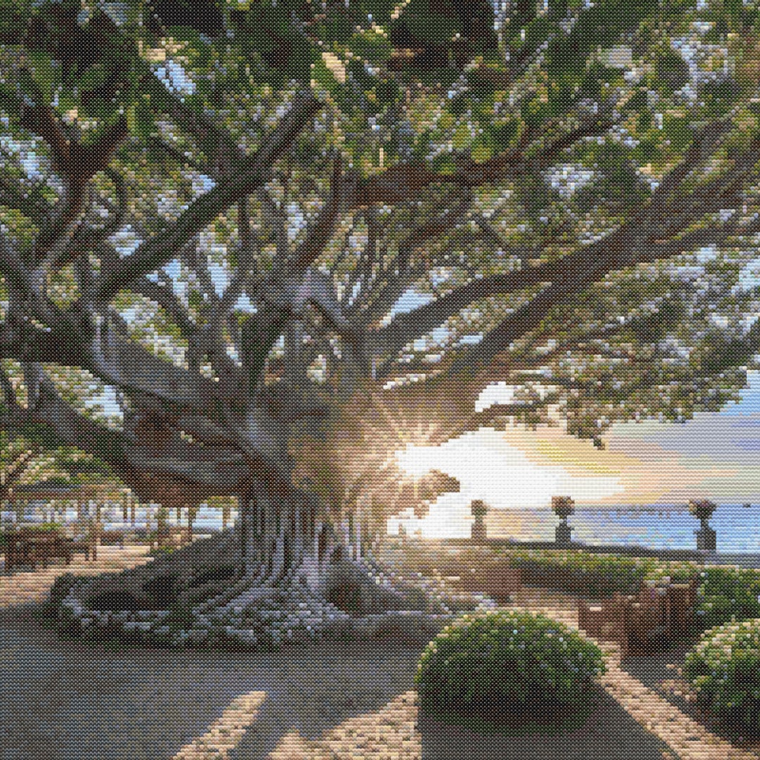 Lahaina Banyan Tree 1 Cross-stitch Pattern Digital Download - Etsy