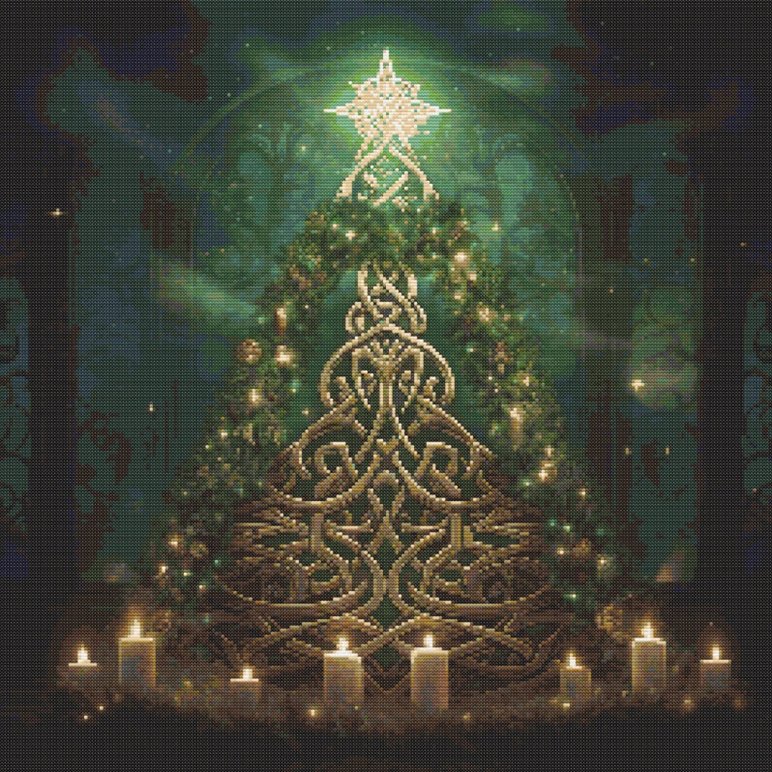 Celtic Christmas Tree 2 Cross-stitch Pattern Digital Download - Etsy