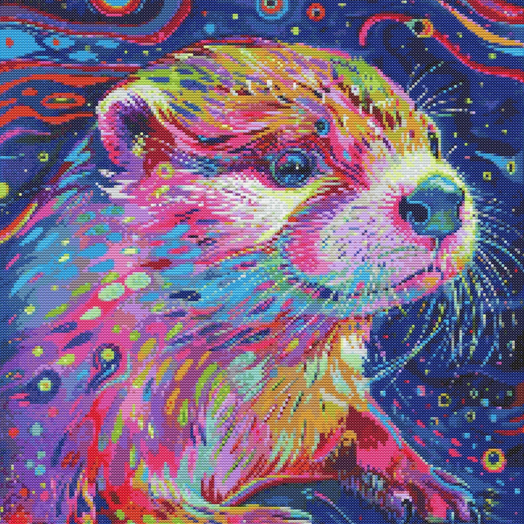 Rainbow Otter 4 Cross-stitch Pattern Digital Download - Etsy