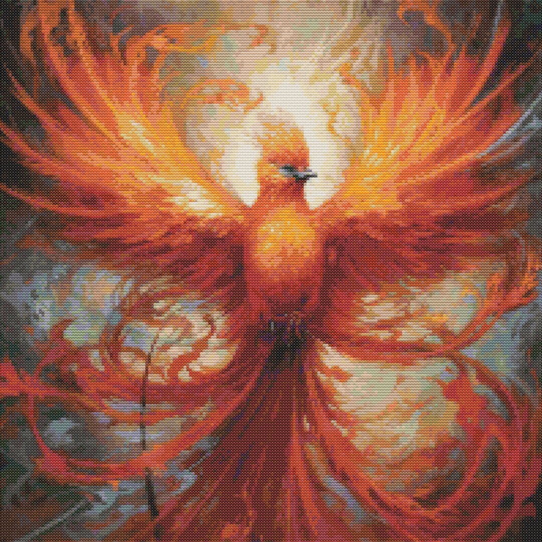 Phoenix Rising 4 Cross-stitch Pattern Digital Download - Etsy