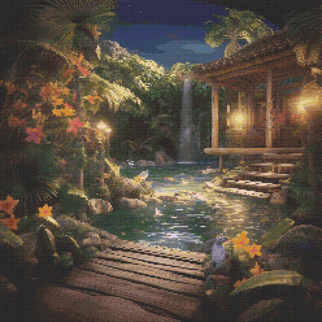 Mystical Oasis 6 Cross-stitch Pattern Digital Download - Etsy