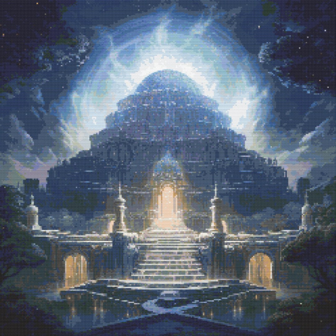 Celestial Temple 2 Cross-stitch Pattern Digital Download - Etsy