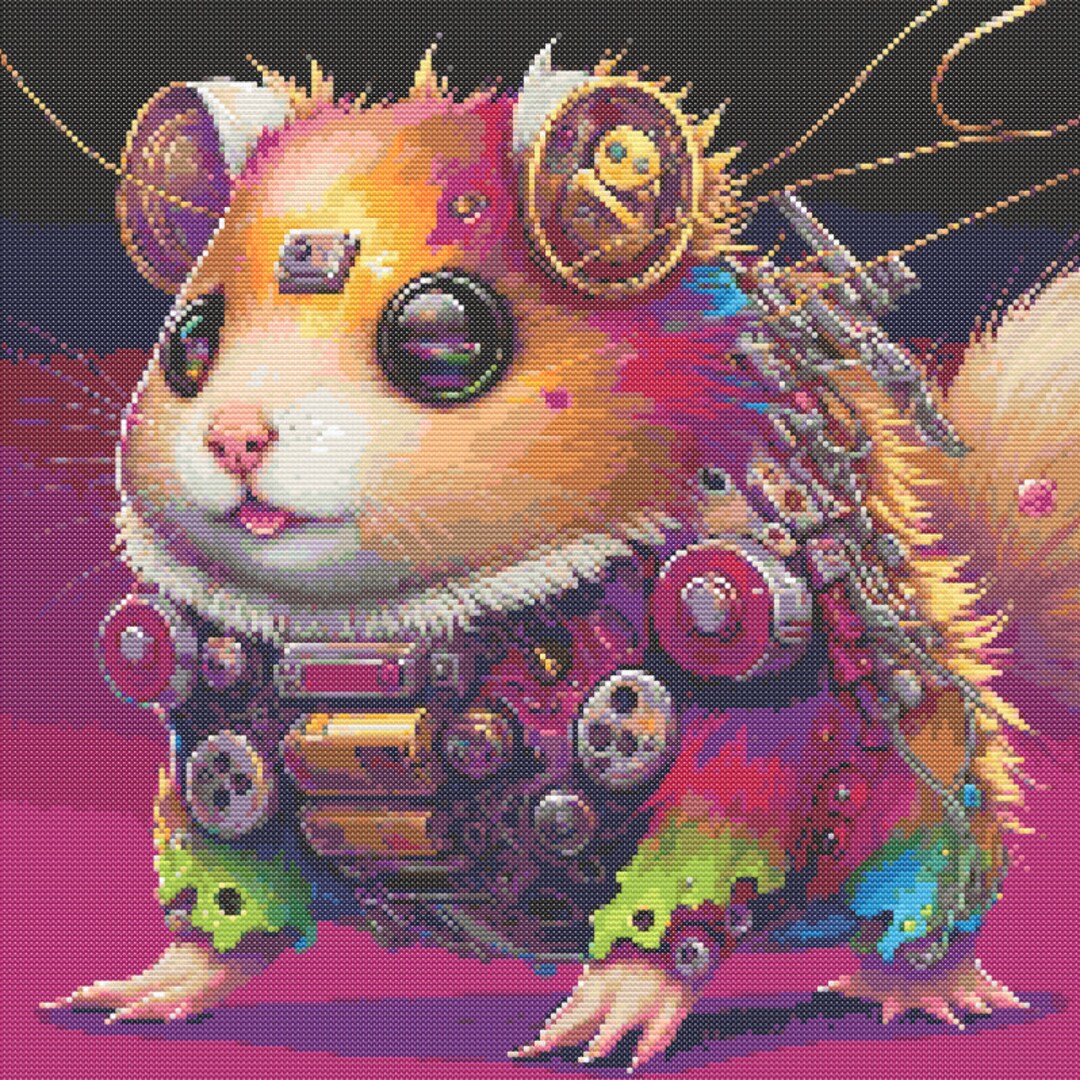 Robot Hamster 3 Cross-stitch Pattern Digital Download - Etsy