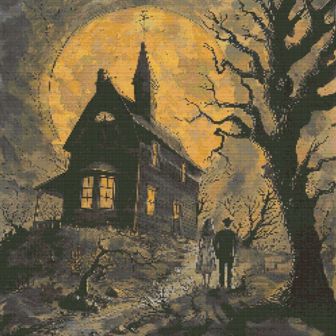 Midwestern Gothic Scene 2 Cross-stitch Pattern Digital Download - Etsy