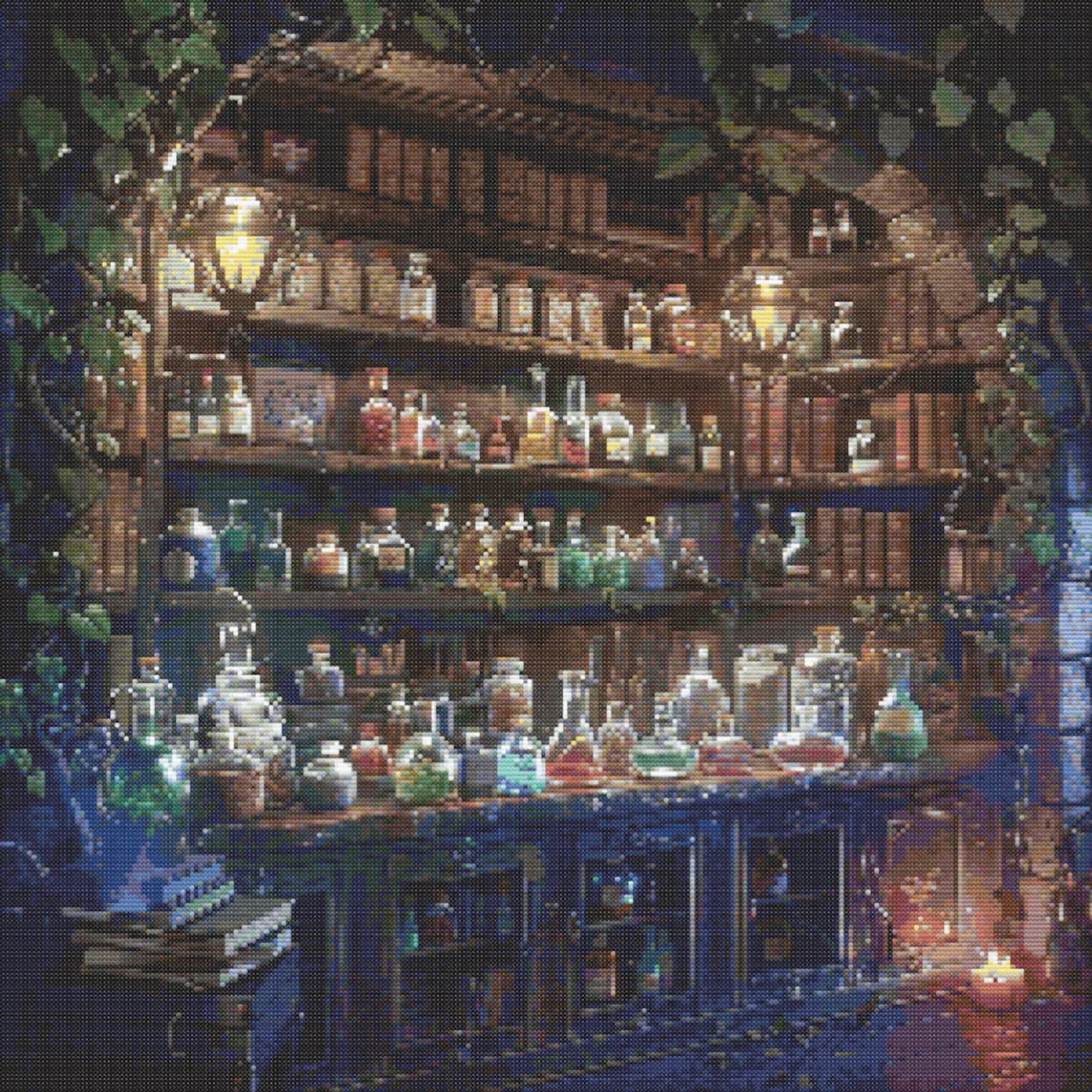 Magic Potion Shop 1 Cross-stitch Pattern Digital Download - Etsy